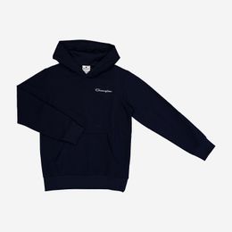 Champion Dunkelblauer Kapuzenpullover mit Logo-Detail