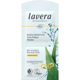 lavera NATURKOSMETIK Anti Falten Gesichtsmaske Basis Sensitiv (2x5 ml)