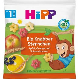 HiPP Kindersnack Knabber Sternchen mit Apfel, Orange und Johannisbeere, ab 1 Jahr