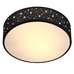 Monzana Deckenlampe Schwarz Stoff &Oslash;30cm Sternenhimmel