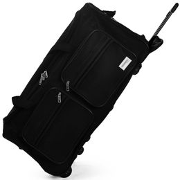 Monzana Rollenreisetasche Schwarz 85L