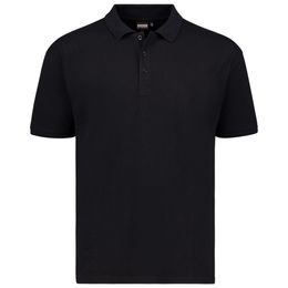 Gro&szlig;e Gr&ouml;&szlig;en ADAMO Poloshirt aus Waffel-Piqu&eacute; Farbe schwarz Gr&ouml;&szlig;e: 3XL