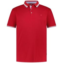 Gro&szlig;e Gr&ouml;&szlig;en Hajo Funktions-Poloshirt mit Stretch, atmungsaktiv Farbe rot Gr&ouml;&szlig;e: 5XL
