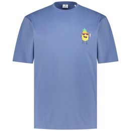 Gro&szlig;e Gr&ouml;&szlig;en Pfundskerl T-Shirt mit Motiv-Print Farbe blau Gr&ouml;&szlig;e: 5XL
