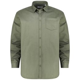 Gro&szlig;e Gr&ouml;&szlig;en Pfundskerl Freizeithemd aus Baumwolle Farbe khaki Gr&ouml;&szlig;e: 4XL