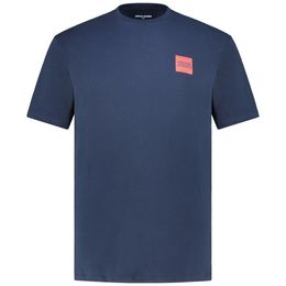 Jack & Jones Gro&szlig;e Gr&ouml;&szlig;en Jack&Jones T-Shirt mit Label-Print Farbe marine Gr&ouml;&szlig;e: 5XL