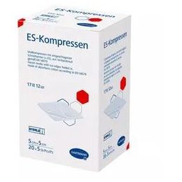 Hartmann Es-Kompressen Steril 5x5cm Gro&szlig;packung 12Fach 100 ST