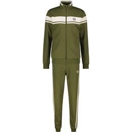 Sergio Tacchini Jungen Trainingsanzug "DAMARINDO TS Herren"sphagnum, gardenia, Gr. M, 100% POLYESTER, Sportanz&uuml;ge, Trainingsanzug Herren, Tracksuit,