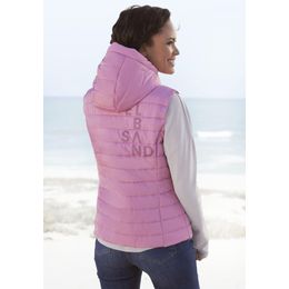 ELBSAND Damen Steppweste, rosa, Gr. M, unifarben, Steppware, Obermaterial: 100% Polyester. Futter: 100% Polyester. F&uuml;llung: 100% Polyester, Westen,