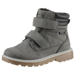 Kidsworld M&auml;dchen Winterboots "Corner V", Gr. 33, grau, Lederimitat, Schuhe, Klettstiefel, Winterstiefel mit wasserabweisender TEX-Ausstattung