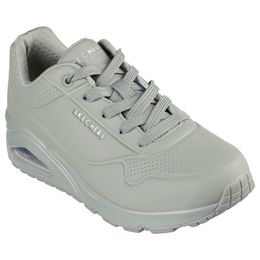 Skechers Damen Sneaker "Street Uno - Stand on Air", Gr. 37, gr&uuml;n, Lederimitat, Schuhe, Freizeitschuh, Halbschuh, Schn&uuml;rschuh mit Memory Foam
