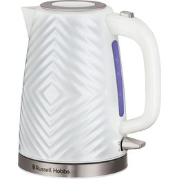 Russell Hobbs Wasserkocher "Groove 26381-70, wei&szlig;, 1,7 l, 2.400 Watt, herausnehmbarer Kalkfilter", B:21,9cm H:24cm T:16,5cm, wei&szlig;, Wasserkocher