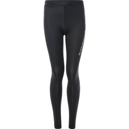 Endurance Jungen Lauftights "MILANO", schwarz, Gr. 164, bedruckt, unifarben, 92% Polyester, 8% Elasthan, Hosen, aus hochwertigem Funktionsmaterial