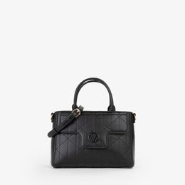 Valentino Handbags VALENTINO BAGS Damen Shopper "MELIA"schwarz, Lederimitat, Taschen, Damen Umh&auml;ngetasche, Schultertasche, Tragetasche mit Ziern&auml;hten