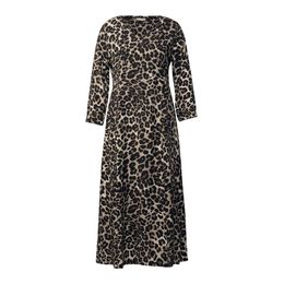 Street One Kleid Damen Gr&ouml;&szlig;e 44 beige / hellbraun / schwarz Winterkleid