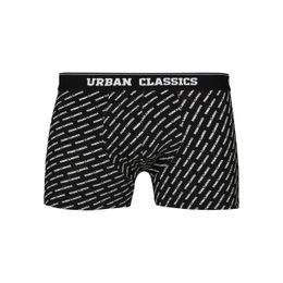 Urban Classics Herren Boxershorts "Urban Classics Herren Boxer Shorts 3-Pack", Gr. Sschwarzgr&uuml;n schwarz branded aop, 95% Baumwolle, 5% Elasthan,