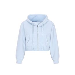 Swirly Zip-Up Hoodie 'Back To School' female Blue size M