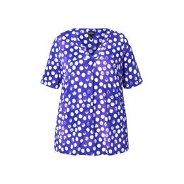Ulla Popken Shirt Damen Gr&ouml;&szlig;e 9XL/10XL violettblau / wei&szlig;