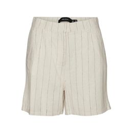 V&eacute;ro Moda VERO MODA Shorts 'Mindy' Damen Gr&ouml;&szlig;e 52 creme / schwarz