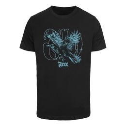 MisterTee Damen T-Shirt "MisterTee Flying Free Tee"schwarz, Gr. XS, bedruckt, 100% Baumwolle, Shirts