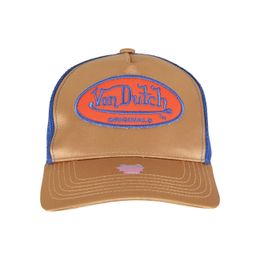 Von Dutch Damen Trucker Cap "Von Dutch TRUCKER CARY SATIN"gold, blau, 100% Satin, Caps