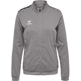 Hummel Sportsweatjacke Damen Gr&ouml;&szlig;e XXL grau / stone / schwarz / wei&szlig;