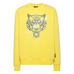 Plein Sport Sweatshirt 'Tiger' male Yellow size XXL