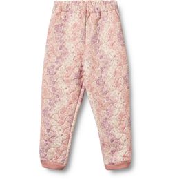 Wheat Kinder Stoffhose "Wheat Thermo Pants Alex"lila flower rainbow, Gr. 152, unifarben, 100% Polyester (Recycelt), Hosen