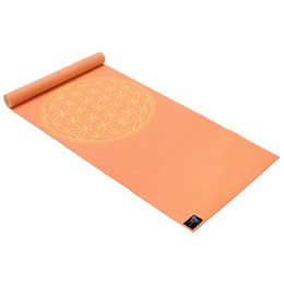 YOGISTAR.COM Yogamatte 'Basic Flower Of Life' Damen Gr&ouml;&szlig;e 7 orange