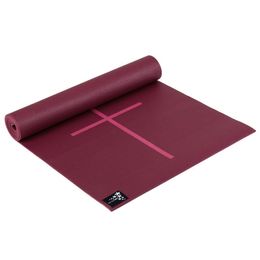 YOGISTAR.COM Yogamatte 'Plus Alignt' Damen Gr&ouml;&szlig;e 7 himbeer / weinrot