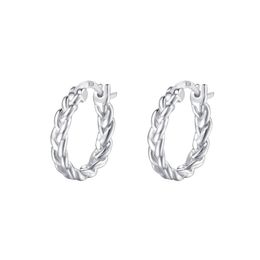 Hey Happiness Earring 'Braided' male Silver size One Size