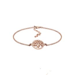 Elli Damen Armband "Lebensbaum 925 Sterling Silber", 16cm, ohne Stein, Silber 925 (Sterlingsilber), rosa, Silber 925 (Sterlingsilber), Armb&auml;nder