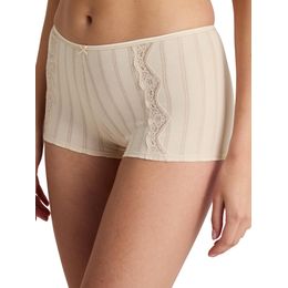 Calida Damen Panty "Etude Toujours", Gr. S, beige, Jersey, Obermaterial: 95% Baumwolle, 5% Elasthan, unifarben, Unterhosen, mit Dresdner Spitze an