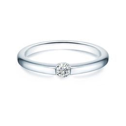 Trilani Ring Damen Gr&ouml;&szlig;e 60 silber / transparent