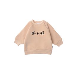 Liliput Sweatshirt 'Oh Milk' Jungen Gr&ouml;&szlig;e 62/68 beige