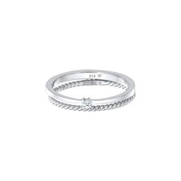 Elli DIAMONDS Ring Damen Gr&ouml;&szlig;e 54 silber