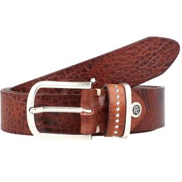 b.belt G&uuml;rtel 'Cleo' Damen Gr&ouml;&szlig;e 75 cognac / silber