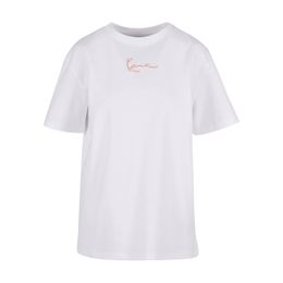 Karl Kani Damen T-Shirt "Karl Kani Signature Print Os T-Shirt"wei&szlig;, Gr. XS, bedruckt, 100% Baumwolle, Shirts