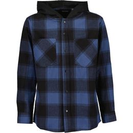 Blue Seven Herren Langarmhemd "Blue Seven Flanell Hemd", blau, Basic, Gr. 152, 100% Baumwolle, Hemden