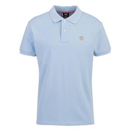 19V69 Italia Poloshirt 'Emilio' Herren Gr&ouml;&szlig;e M hellblau / schwarz / offwhite