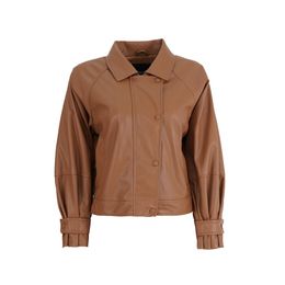 FRESHLIONS Kunstlederjacke 'Mina' Damen Gr&ouml;&szlig;e M camel