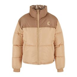 Karl Kani Damen Winterjacke "Karl Kani Karl Kani OG Revsersible Puffer Jacket"sand, schwarzsand, Gr. XXS, mehrfarbig, 100% Polyester, Jacken