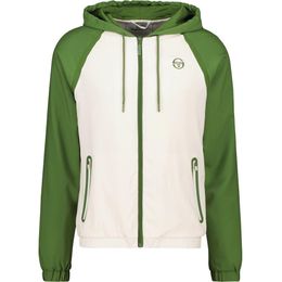 Sergio Tacchini Trainingsjacke 'RISPECCHIO' Herren Gr&ouml;&szlig;e S beige / gr&uuml;n