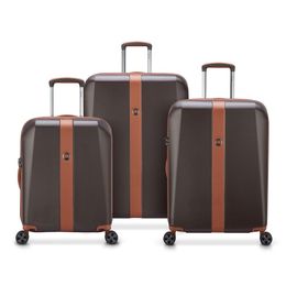 Delsey Paris Suitcase Set 'Promenade Hard 2.0' male Brown size One Size