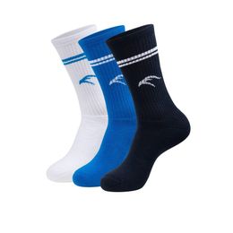INDICODE JEANS Socken 'Marvin' Herren Gr&ouml;&szlig;e 47/50 blau / schwarz / wei&szlig;