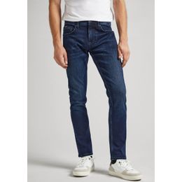 Pepe Jeans Herren Slim-fit-Jeans "SLIM GYMDIGO JEANS", blau, Gr. 30, Denim/Jeans, Obermaterial: 72% Baumwolle, 14% Viskose, 12% Polyester, 2%