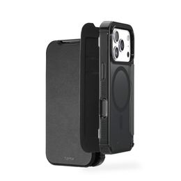 Hama Smartphone-H&uuml;lle "Handytasche &bdquo;Extreme Protect&ldquo; f&uuml;r iPhone 17 Pro (f&uuml;r MagSafe)"schwarz, H&uuml;llen, Sto&szlig;fest, sturzsicher, kratzfest, 4H,