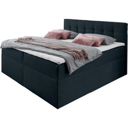 Boxbett Home Affaire, B:142cm L:210cm, grau, Komplettbetten