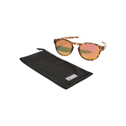 Urban Classics Damen Sonnenbrille "Urban Classics Unisex 106 Sunglasses UC"braun leo, orange, Sonnenbrillen