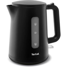 Tefal Wasserkocher "KO2008 Principio Select", B:16,3cm H:23,3cm T:22,7cm, schwarz, Wasserkocher, Automatischer Ein-/Ausschalter, Antikalk-Filter,